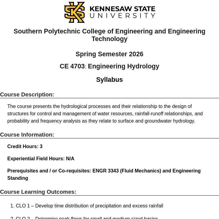 Simple Syllabus